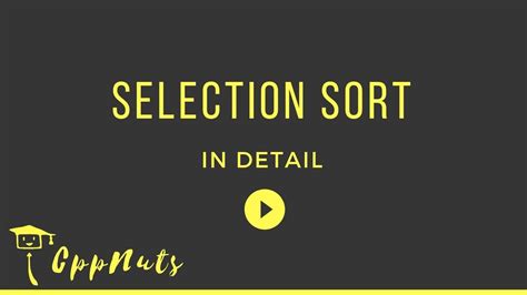 Selection Sort Youtube