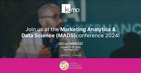 kumo ai on linkedin mads2024 marketinganalytics datascience kumoai