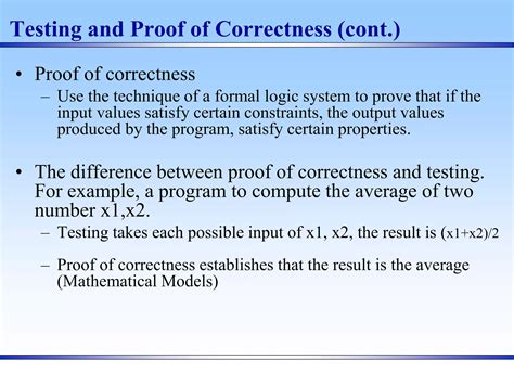 Unit4 Proof Of Correctness Statistical Tools Clean Room Process And