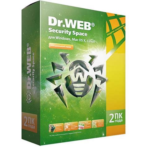 Антивирус Dr.Web Security Space (лицензия на 2 года на 2 устройства ...