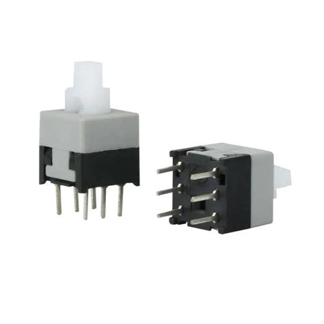 8x8mm 6 Pin Dpdt Self Lock Push To On Switch Indian Hobby Center