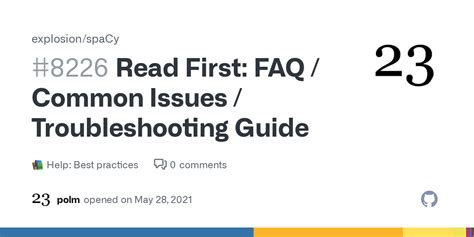 Read First Faq Common Issues Troubleshooting Guide · Explosion