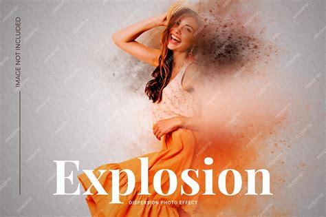 Premium Psd Explosion Dispersion Photo Effect Template