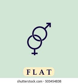 Sex Icon Vector Flat Simple Pictogram Stock Vector Royalty Free Shutterstock