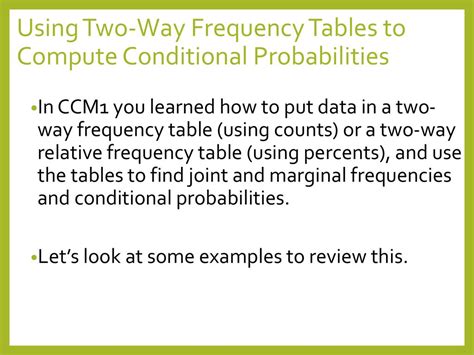 what is a two way conditional frequency table at madison calder blog
