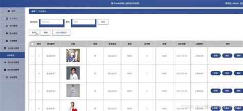 【开题报告】基于springbootvue基于web的网上预约挂号系统（程序源码论文 计算机毕业设计 Csdn博客