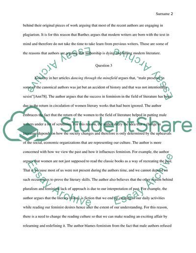 Interpretive Theory Of Feminism Literature Review