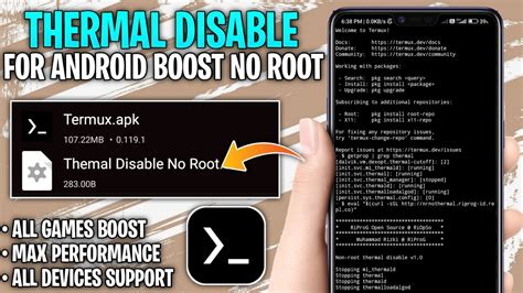 Disable Thermal Limit Without Root Boost Gaming Performance And Fix Lag Youtube