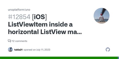 Ios Listviewitem Inside A Horizontal Listview May Not Render Completely At First Under Certain
