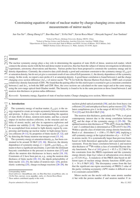 Pdf Constraining Equation Of State Of Nuclear Matter By Charge