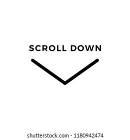 Scroll Down Icon Vector Scrolling Mouse Stock Vector Royalty Free Shutterstock