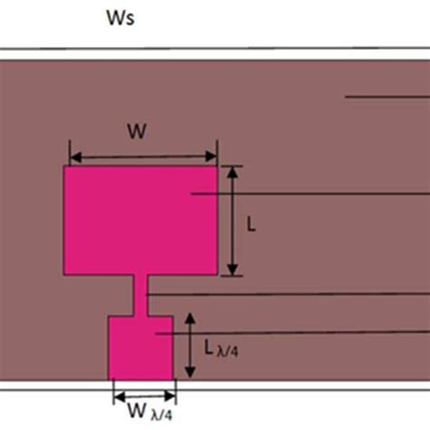 The Layout Of Conventional Microstrip Patch Antenna Download
