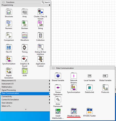 getting ni modbus library loaded ni community
