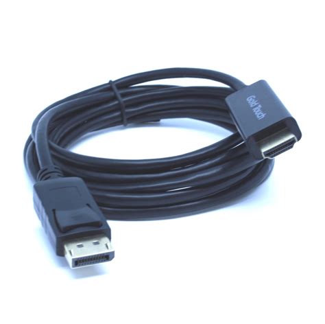 DP To HDMI Cable 3m Gold Touch