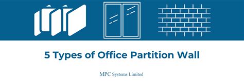 5 Types Of Office Partition Wall Mpc Systems Partition Experts