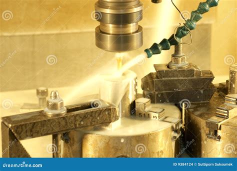 CNC Milling Machine Stock Photo Image Of Business Clamp 9384124