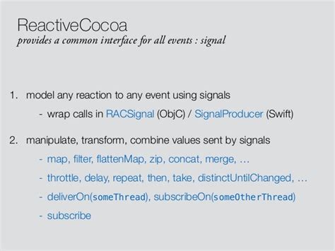 Reactivecocoa Functional Reactive Programming Concepts In Ios