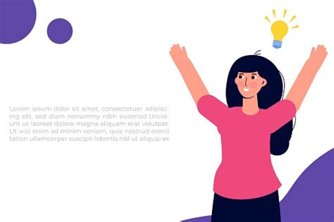 female find solution problem solving concept vector illustration stock