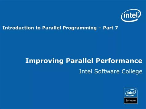 PPT Improving Parallel Performance PowerPoint Presentation Free Download ID 5172758