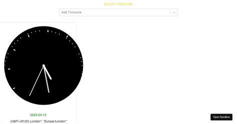 clock codesandbox