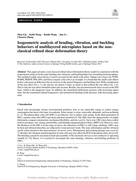 Isogeometric Analysis Of Bending Vibration And Buckling Behaviors Of Multilayered Microplates