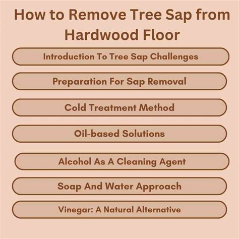 How To Remove Tree Sap From Hardwood Floor Quick Tips