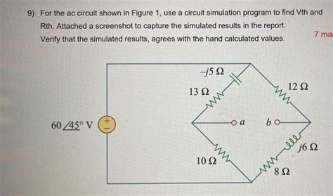 Solved For The Ac Circuit Shown In Figure Use A Chegg