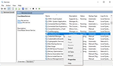 Start And Stop Couchbase Server Couchbase Docs