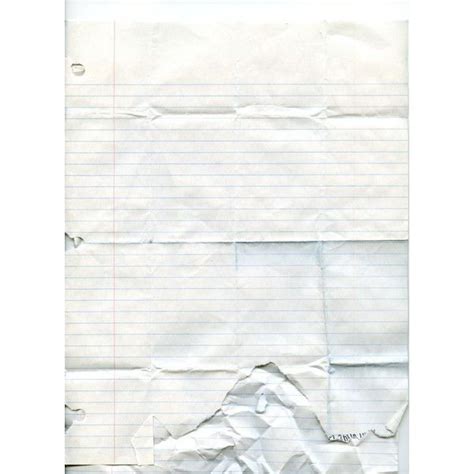 Wrinkled Notebook Paper 3 By Djsoundwav Liked On Polyvore Featuring