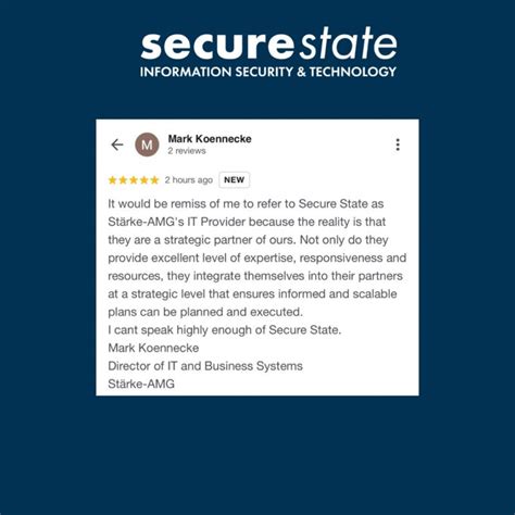 Secure State On Linkedin Cybersecurity Itsupport Clientreview