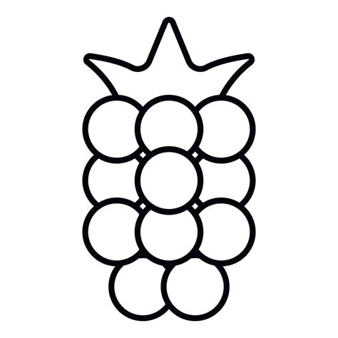 Garden Raspberry Icon Outline Style 15676772 Vector Art At Vecteezy