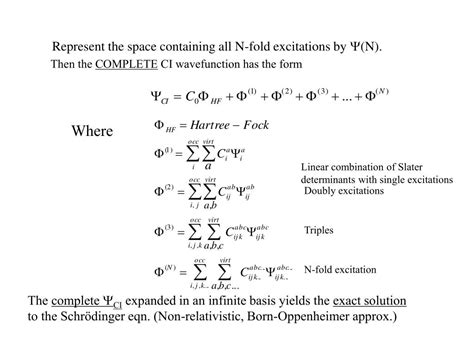 Ppt Post Hartree Fock Methods Lecture 2 Powerpoint Presentation
