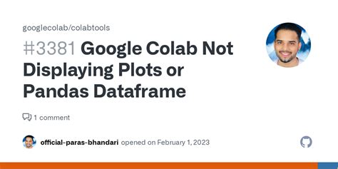 Google Colab Not Displaying Plots Or Pandas Dataframe Issue Googlecolab Colabtools