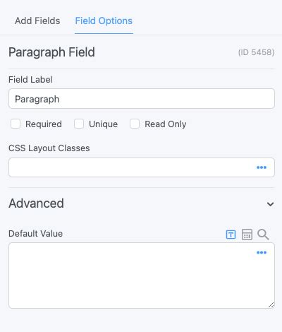 Paragraph Text Formidable Forms