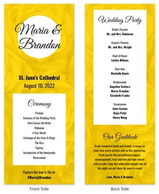 Free Event Program Templates Venngage