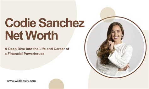 Codie Sanchez Net Worth A Deep Dive Into The Life