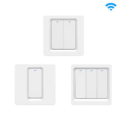 Rts Wholesale Single Live Wire Multiple Gang EU Smart WiFi Wall Switch Smart Tuya WiFi Switch