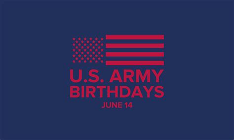 미국 육군 생일 휴일은 미국에서 6 월 14 일 연례 축 하 미국 국기와 애국 디자인입니다 영웅과 재향 군인의 기억 포스터 카드 배너 및 배경 벡터 미국 국기에 대한 스톡