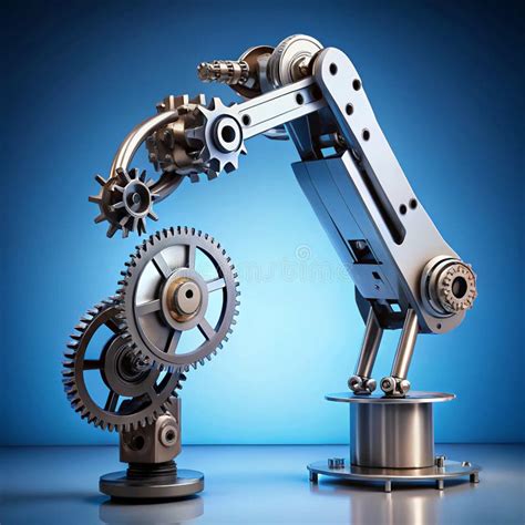 Powerful Robotic Arm With Automated Functions Stock Illustration Illustration Of Precise