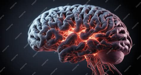 Premium Photo | Neural network in action A 3D rendering of a human brain with highlighted neural ...