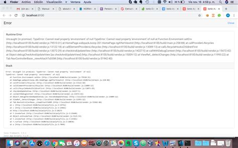 Javascript Error When Running Ionic Application On Mac Stack Overflow