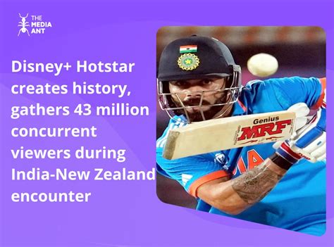 Disney Hotstar Creates History Gathers 43 Million Concurrent Viewers During India New Zealand