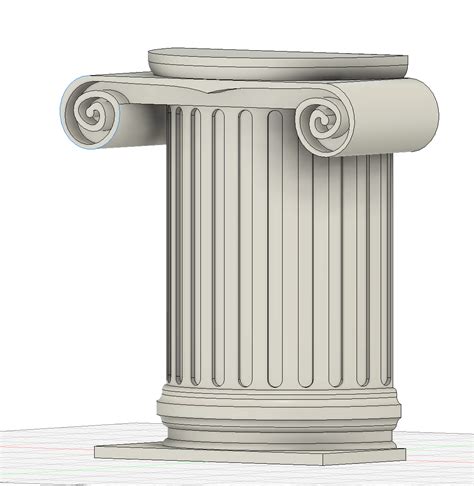 Ionic Pillar Desk Piece By Algot Download Free Stl Model