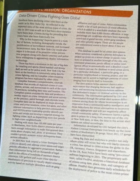 Solved Data Driven Crime Fighting Goes Global Nowhere Have