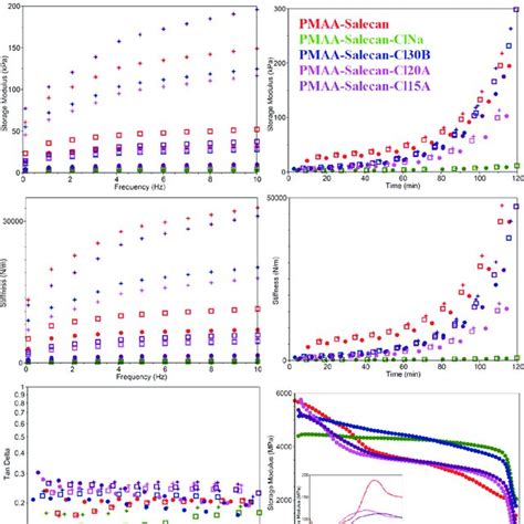 Dma Results Storage Modulus As A Function Of Frequency And Time
