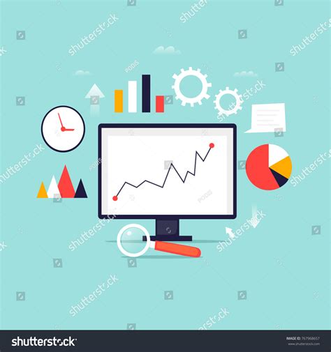 Digital Analytics Information Tools Big Data Stock Vector Royalty Free 767968657 Shutterstock