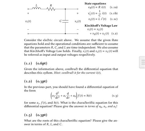 solved state equations vr t ri t vc′ t c1i t vl t li′ t