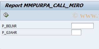 Mmpurpamiro Sap Tcode Call Miro From Portal