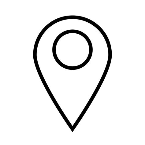 pin pointer location line style icon 2568151 vector art at vecteezy