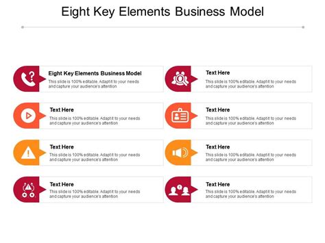 Eight Key Elements Business Model Ppt Powerpoint Presentation Professional Graphics Cpb Pdf